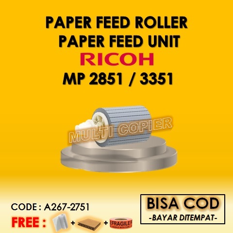 Jual Paper Feed Roller Paper Feed Unit Ricoh Mp 2851 3351 | Shopee ...