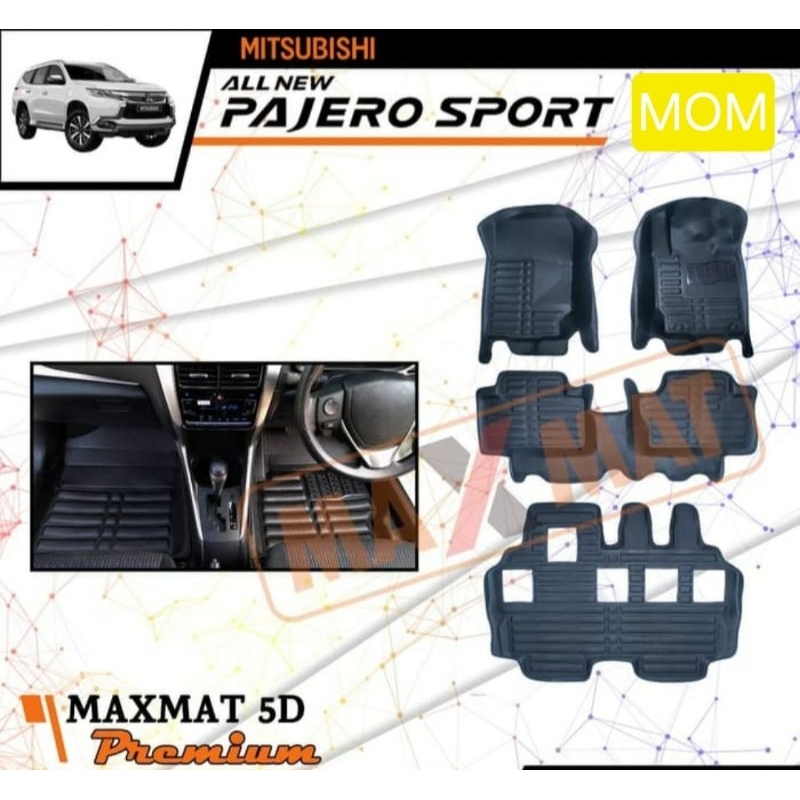 Jual Karpet Maxmat 5D Premium Black All New Pajero Sport 2016-2024 ...