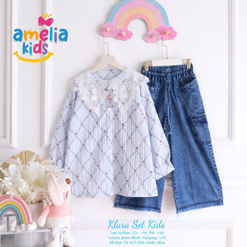 Jual setelan celana jeans anak perempuan 9-13 tahun matt katun Original ...