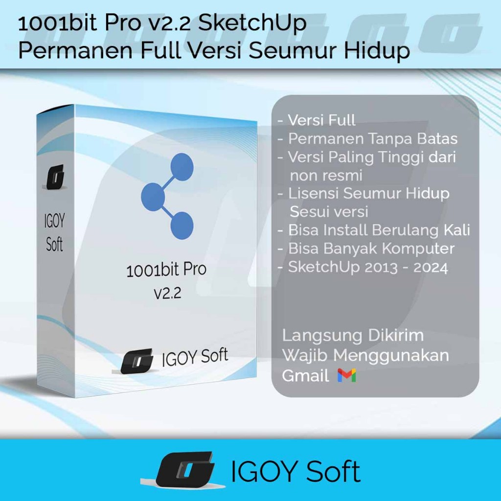 Jual 1001bit Pro Untuk SketchUp Tanpa Batas Lisensi Permanen | Shopee ...