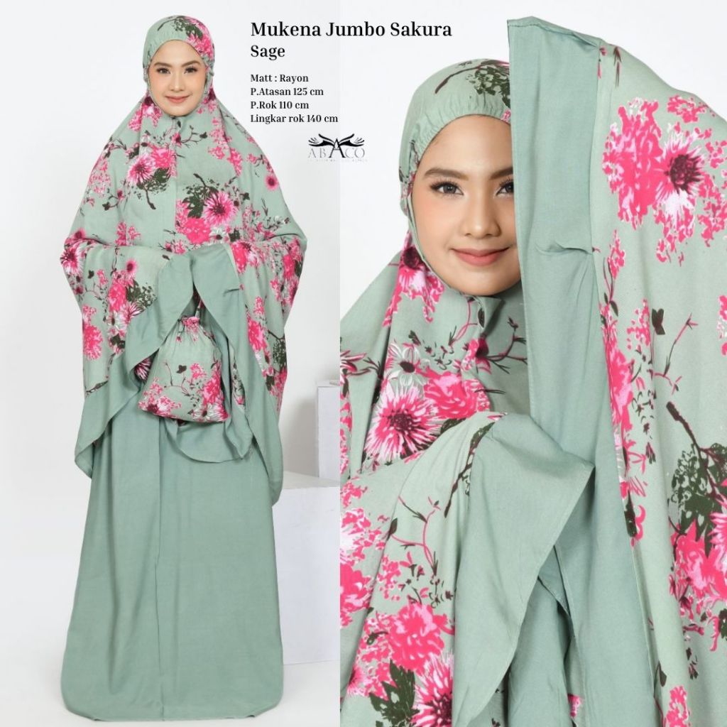 Jual Mukena Bali Jumbo Sakura Bunga Aulia | Shopee Indonesia
