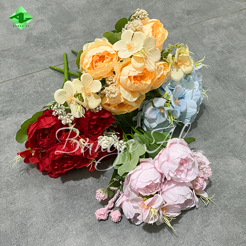 Jual Bunga plastik peony daysi zq2 salju bunga hiasan ruang tamu bunga ...
