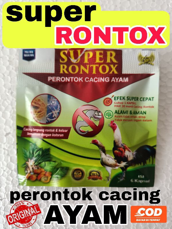 Jual SUPER RONTOX pembasmi cacing ayam alami | Shopee Indonesia