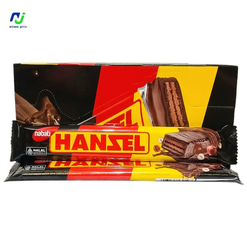 Jual Nabati Hanzel Cokelat Box Isi 12 Pcs@24g(Wafer Yang Bersalut ...