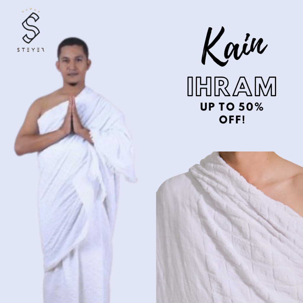 Jual Kain Ihram Microfiber & Katun Ihrom Ikhrom Umroh Bahan Premium ...
