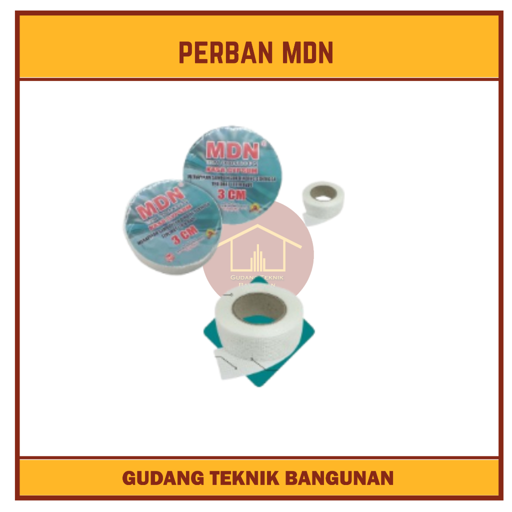 Jual Isolasi Perban Gypsum+Lem Merk MDN 3cm x 30m / Kasa Plafon ...