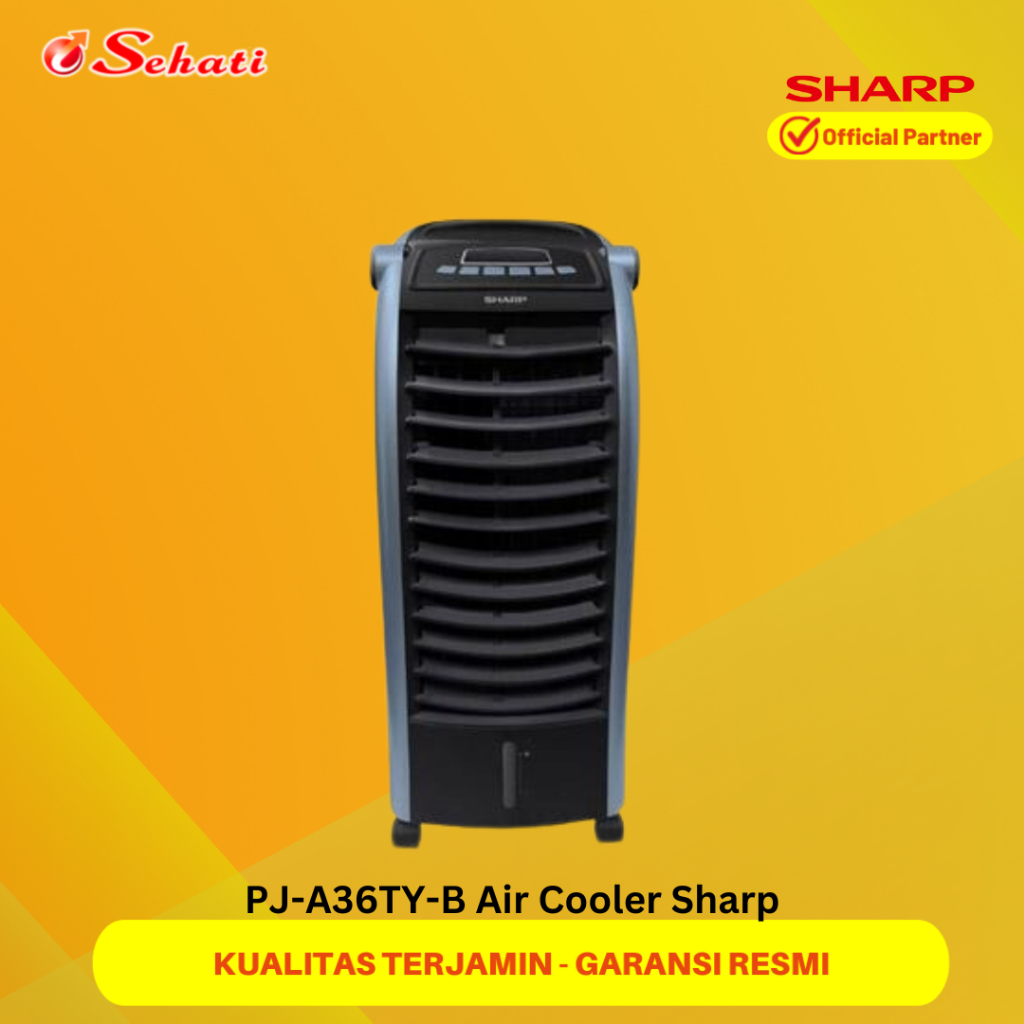 Jual SHARP PJ-A36TY-B Air Cooler Sharp 6 Liter Water Tank Consumption ...