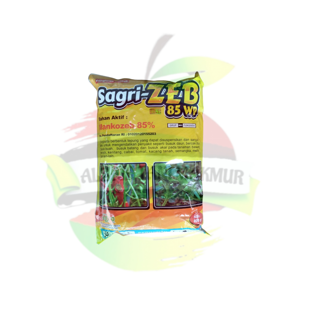 Jual Fungisida SAGRI ZEB 85 WP isi 800gr Bahan Aktif MANKOZEB 85% ...
