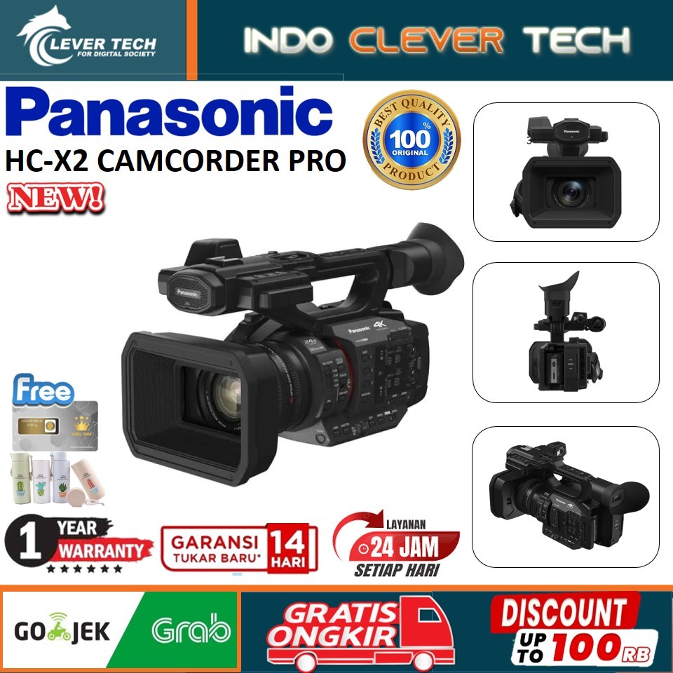 Jual Panasonic HC-X2 4K Professional Camcorder Panasonic HCX2 HC X2 Resmi | Shopee Indonesia