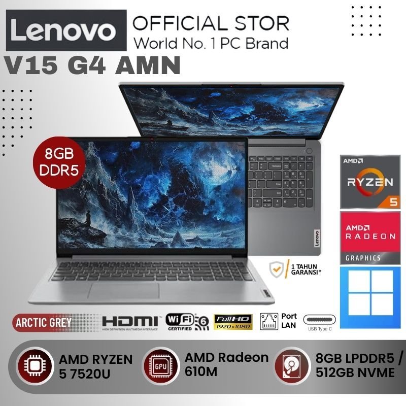 Jual [Exclusive] Lenovo Ideapad V15 - AMD Ryzen 5 - 8GB - 512GB SSD ...