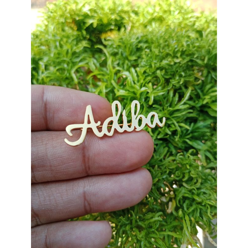 Jual BROS Nama Lapis Emas Pin Nama Lapis Emas Bros Logo | Shopee Indonesia
