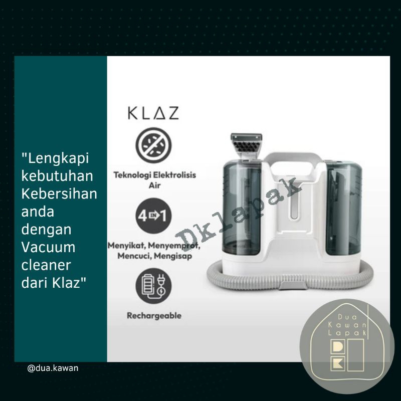 Jual Klaz Vacuum Cleaner Wet & Dry Cordless Spot | Shopee Indonesia