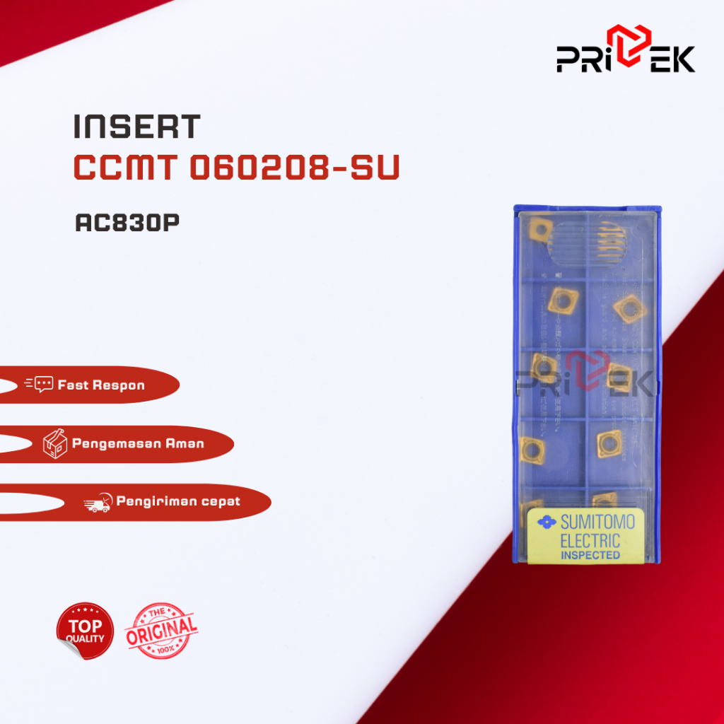Jual Insert CCMT 060208N-SU/ GRADE AC830 /MERK SUMITOMO | Shopee Indonesia