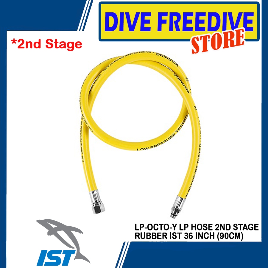 Jual LP-OCTO Low Pressure Lp Hose 2nd Stage Rubber IST 36 Inch 90cm ...