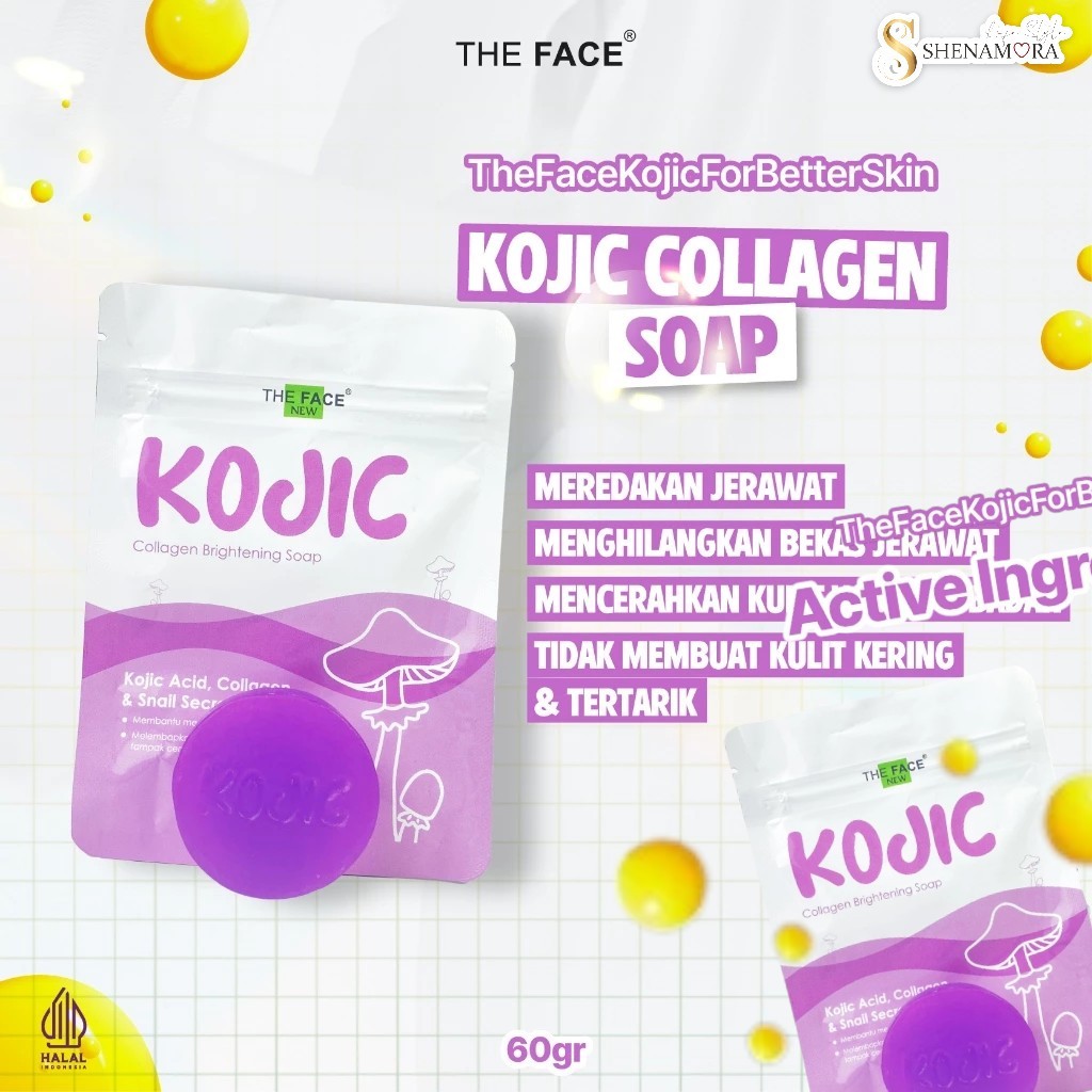 Jual The Face Kojic Collagen Brightening soap 40gr - Sabun Kecantikan ...