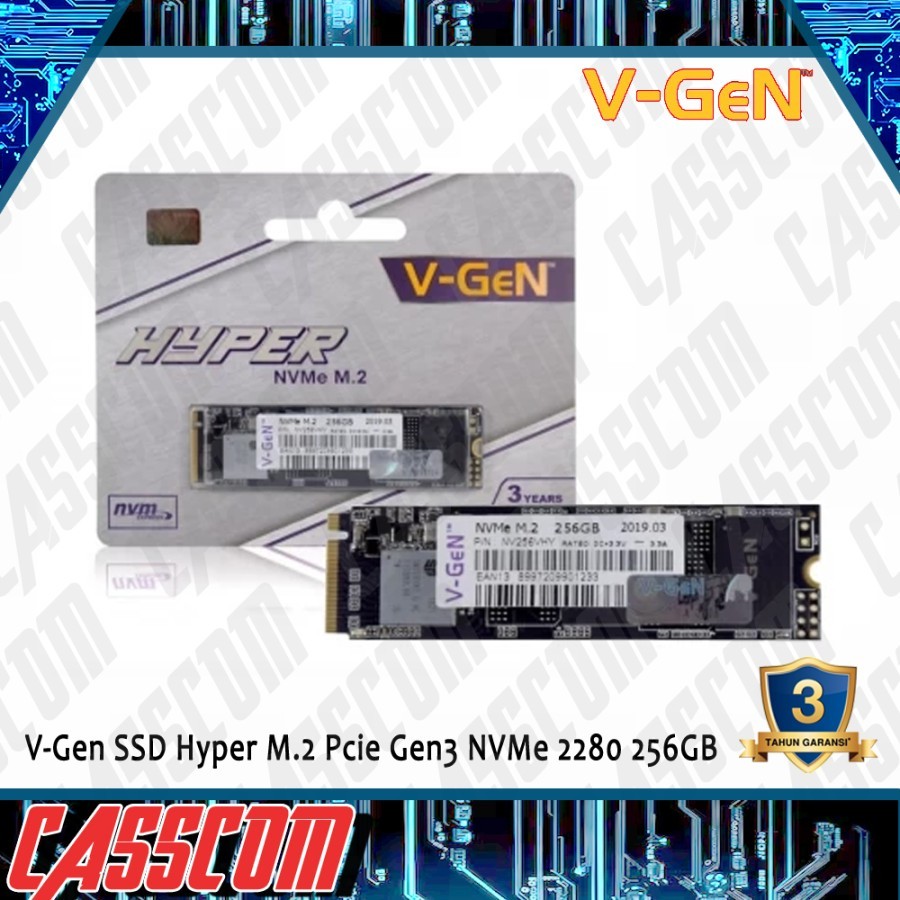 Jual V-Gen SSD Hyper M.2 Pcie Gen3 NVMe 2280 256GB | Shopee Indonesia