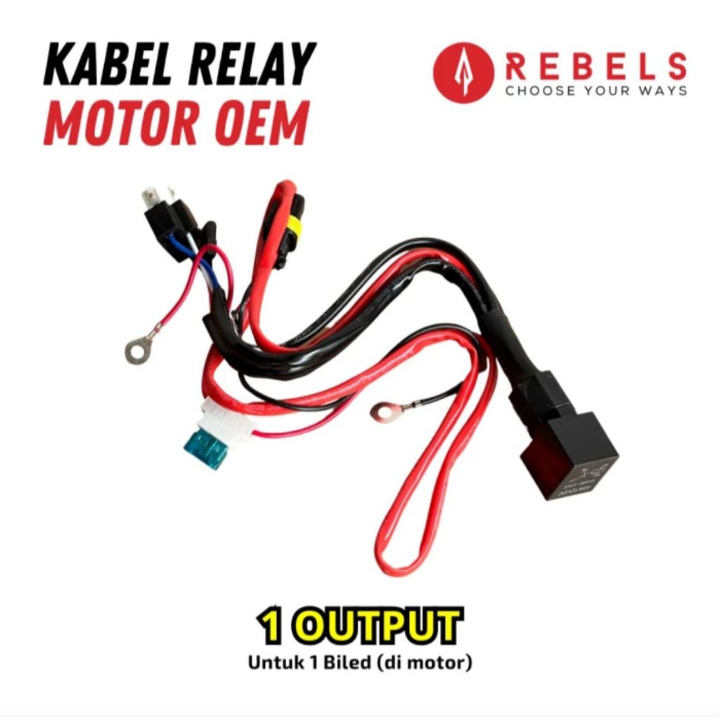 Jual RELAY MOTOR Kabel Set Relay Hid Motor H4 Universal Passive Relay ...