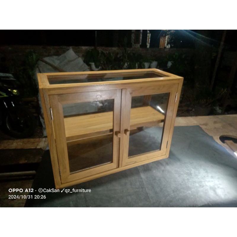 Jual Etalase Kayu Jati/Etalase makanan/Etalase Roti/Etalase Bakso ...