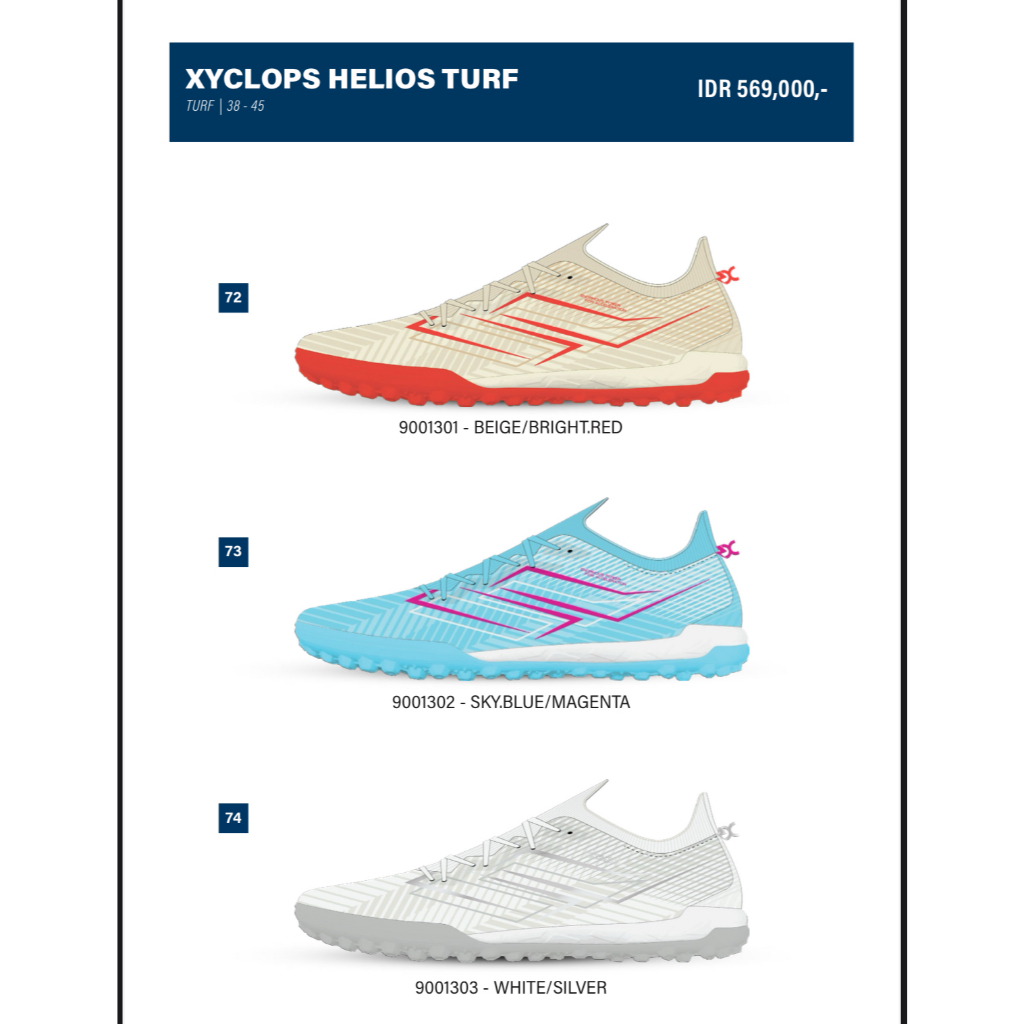 Jual Sepatu Mini Soccer MILLS XYCLOPS HELIOS TURF Original Futsal Sepak ...