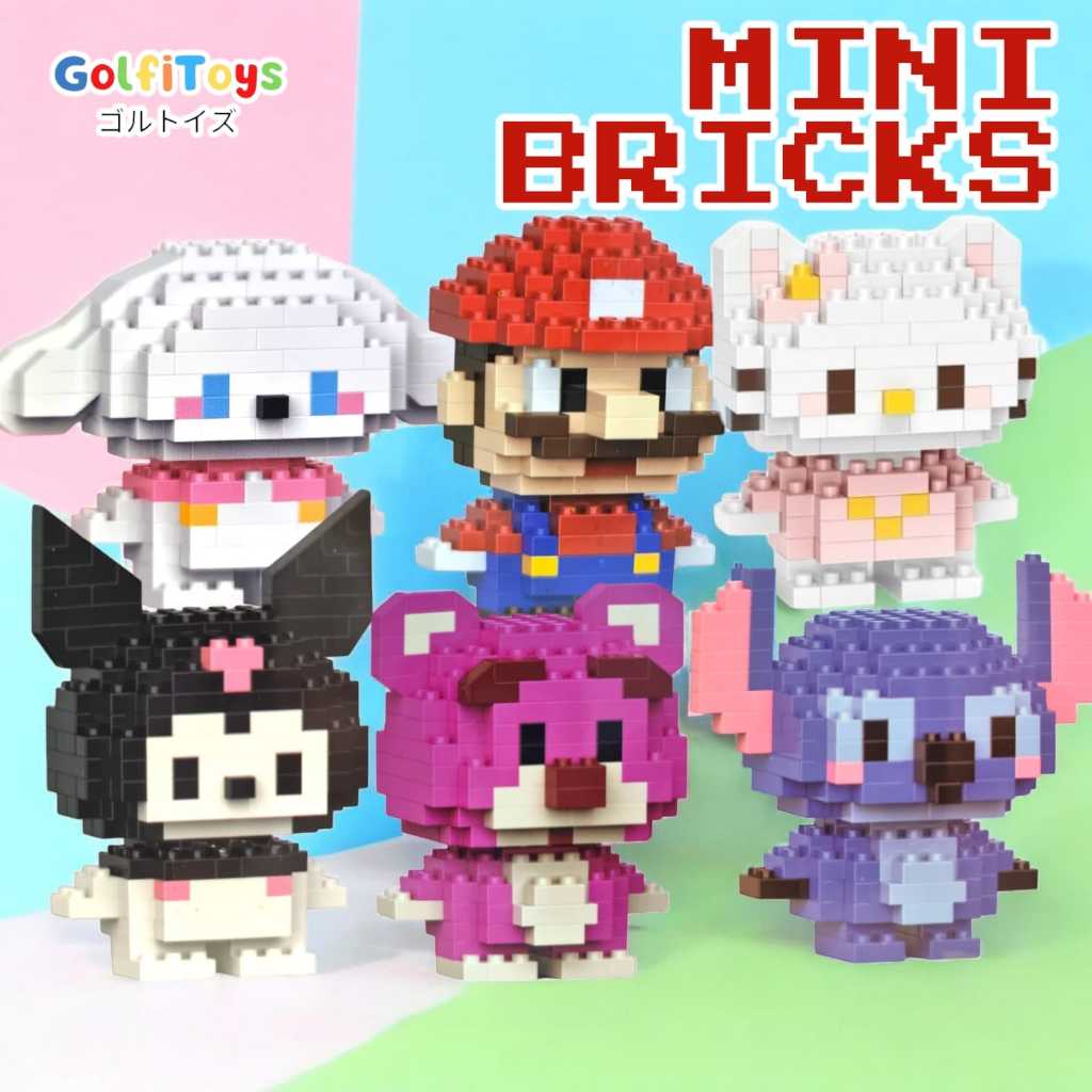 Jual Mini Blocks Karakter Sanrio Kuromi Mario Bricks Mini | Shopee ...