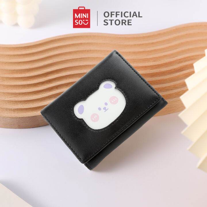 Jual MINISO Wallet Women Bear / Miniso Dompet wanita beruang full color ...