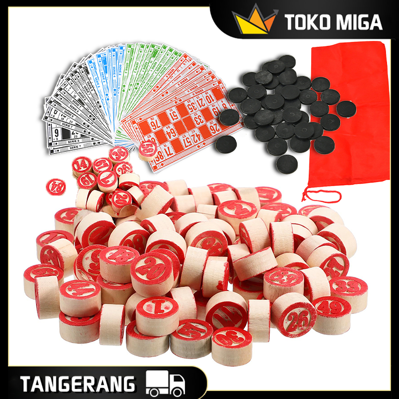 Jual Game Bingo Set Berkualitas Tinggi Kartu Bingo Lengkap 48 Bingo ...