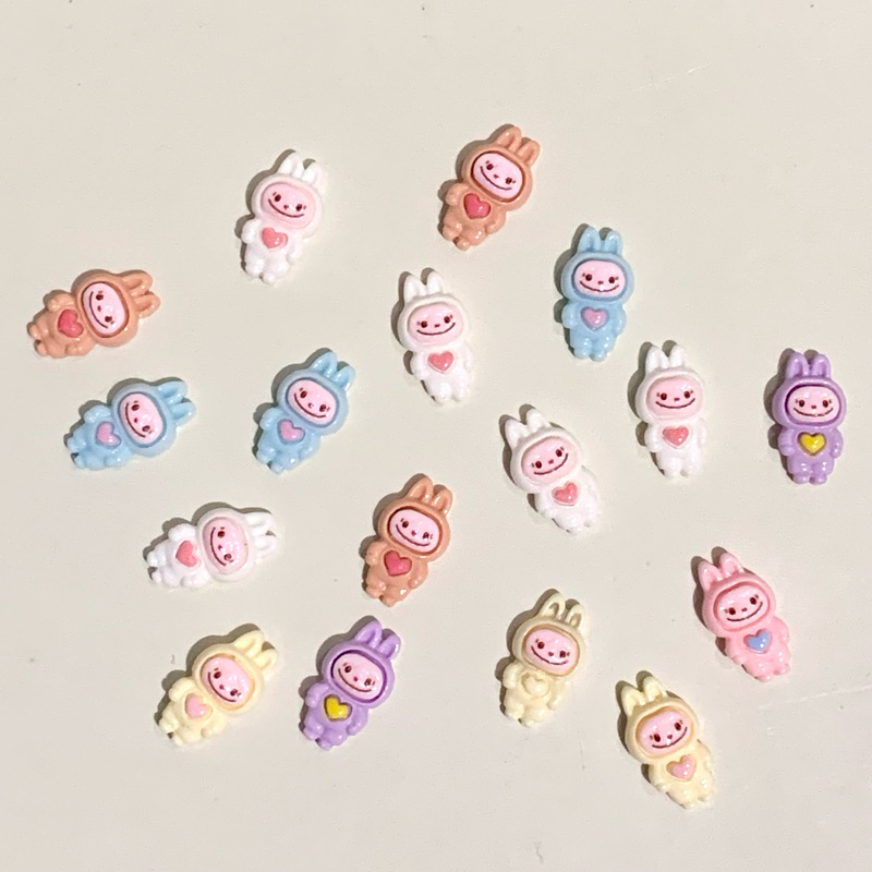 Jual Labubu clay mini Pastel 1,5cm isi 50pcs WARNA MIX RANDOM | Bahan ...