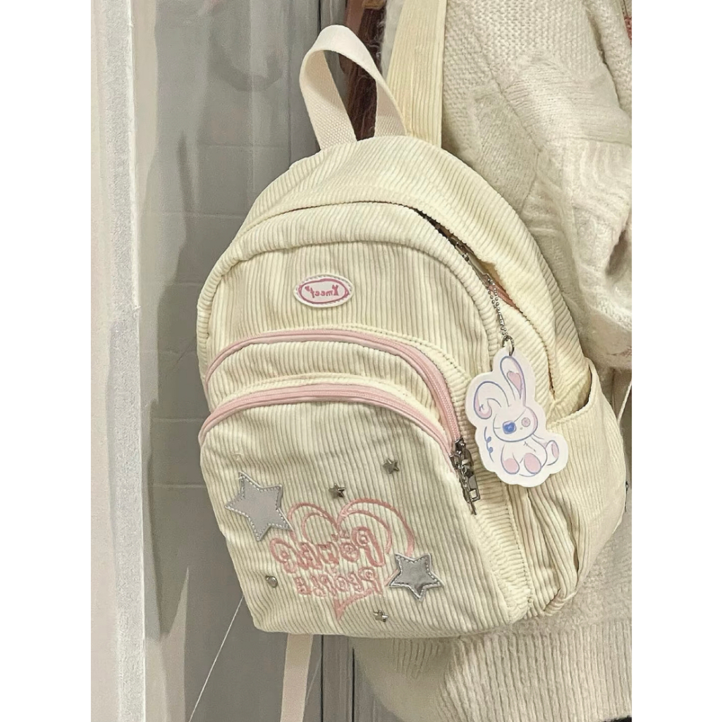 Jual Ransel Corduroy Tas Ransel Mini Y2K Backpack Gaya Mori Ins Ransel ...