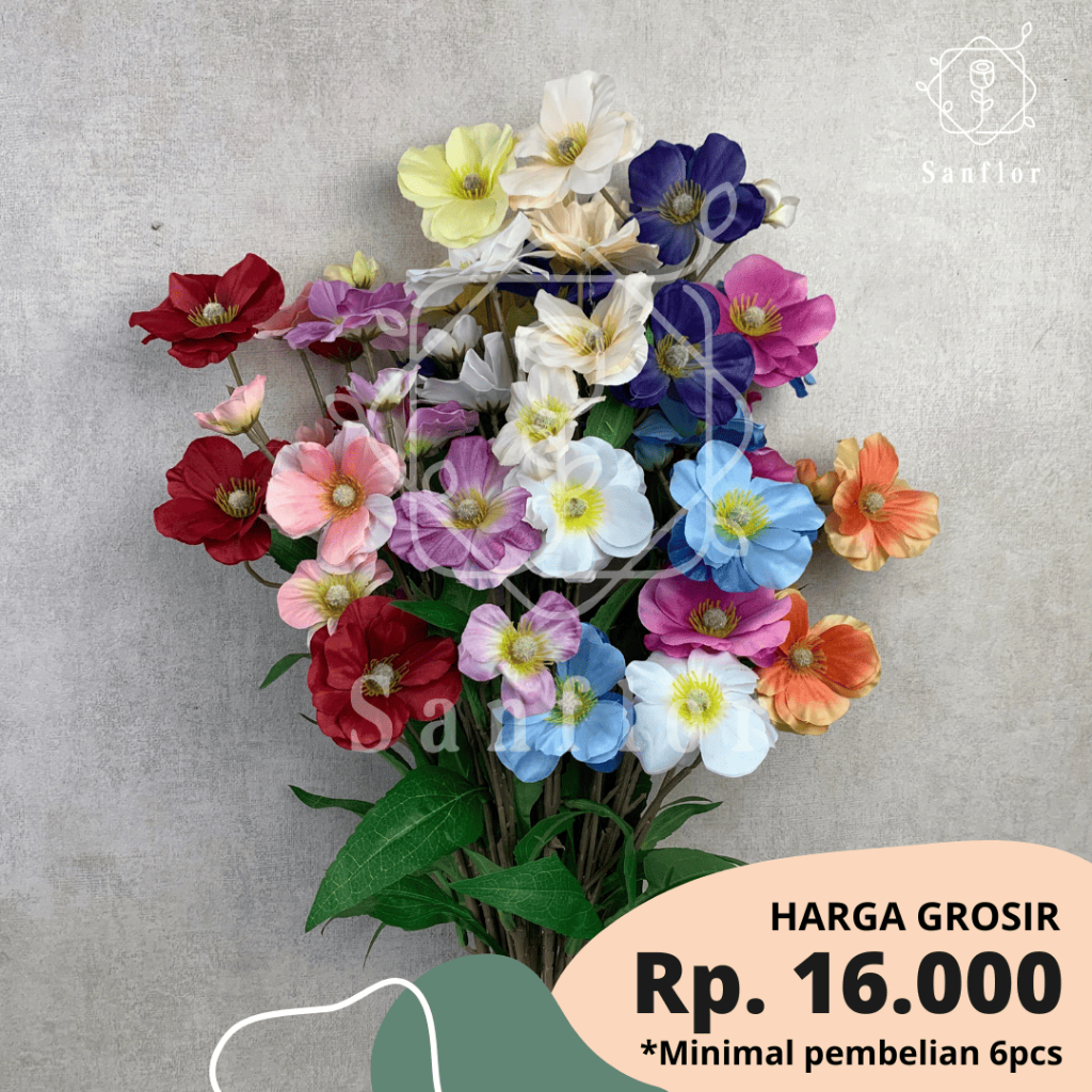 Jual COSMOS FLOWER/ TANAMAN HIAS PLASTIK/ BUNGA KOSMOS/ KENIKIR/ HIASAN ...