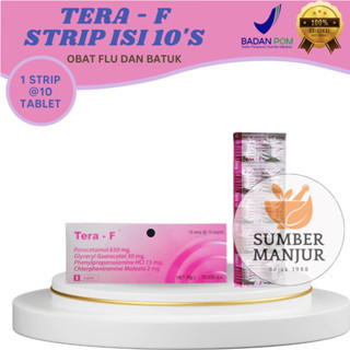 Jual TERA - F STRIP 10 TABLET / OBAT DEMAM, BATUK, DAN PILEK | Shopee ...