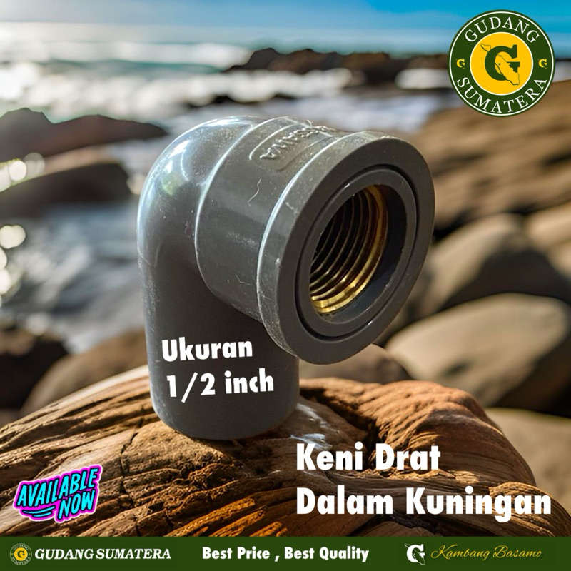 Jual KENI DRAT DALAM KUNINGAN 1/2 inch | Shopee Indonesia
