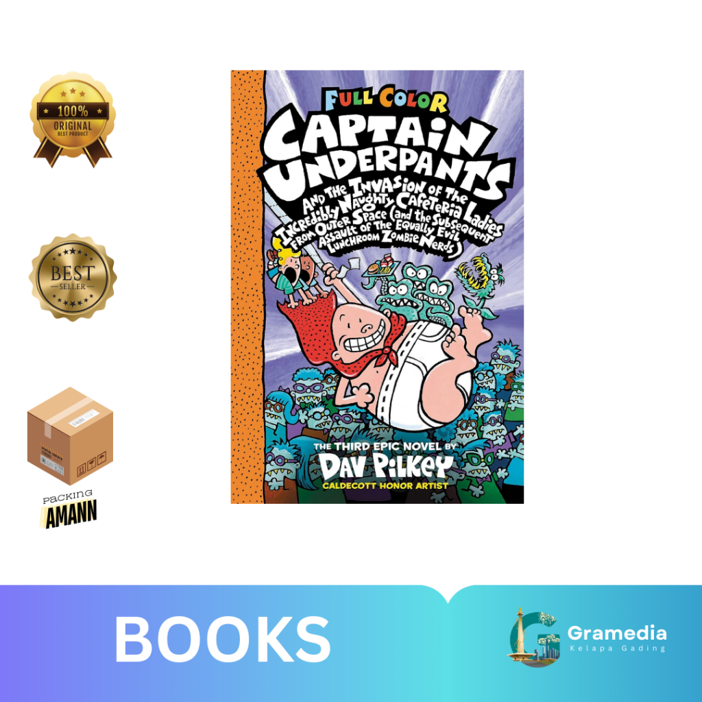 Jual Gramedia MKG - Buku Import Captain Underpants and the Invasion of ...