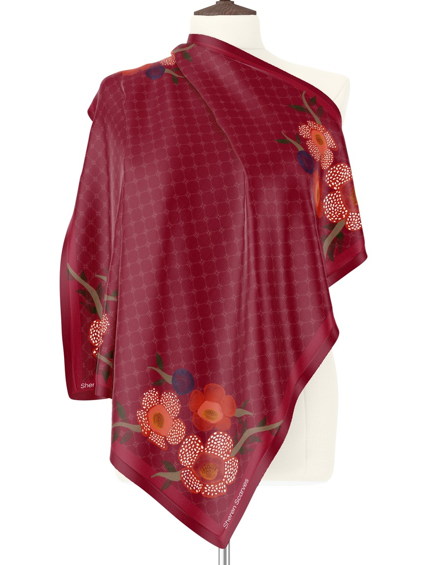 Jual kode RAFFLESIA TRIPLE - Voal Motif Bengkulu Rafflesia Besurek ...