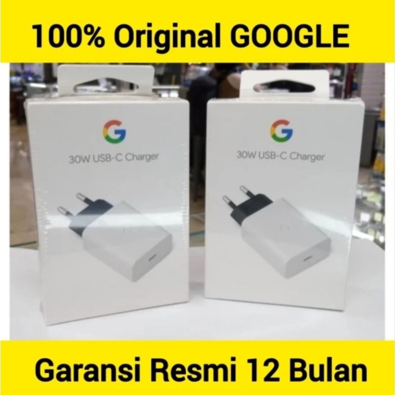 Jual GOOGLE Power Adapter 30W USB-C Charger EU Pixel 6 Pro 6 6a ...