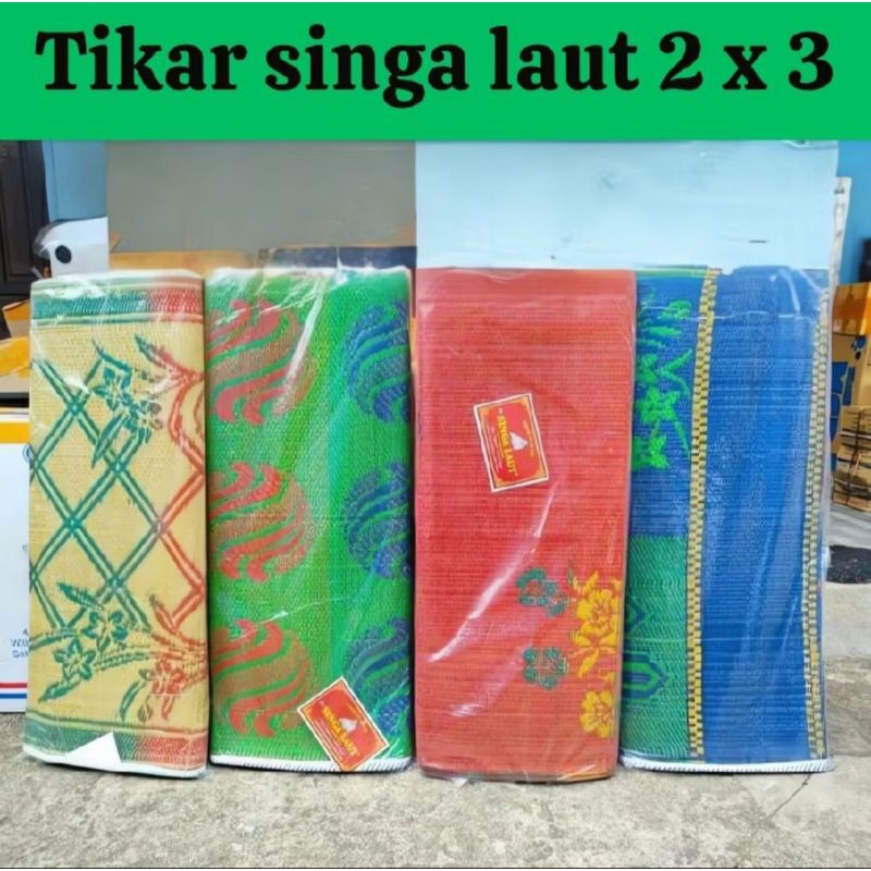 Jual Tikar Lipat Piknik Plastik Singa Laut 2x3 Meter Tikar tenun ...