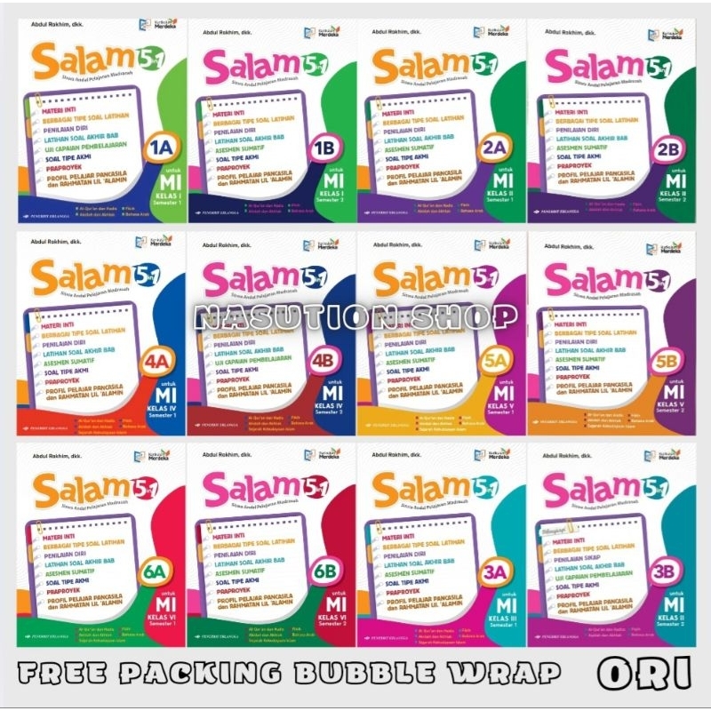 Jual Buku Salam Kelas 1 2 3 4 5 6 MI Erlangga Kurikulum Merdeka KM 1A ...