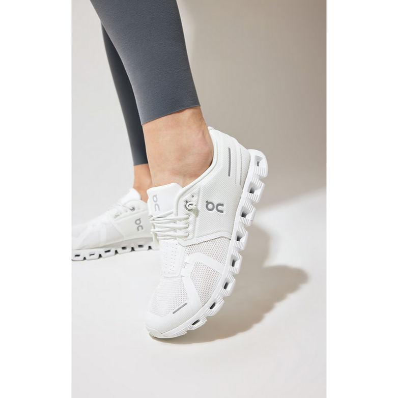 Jual Sepatu Running On Cloud 5 Full White Sepatu Lari Pria Wanita ...