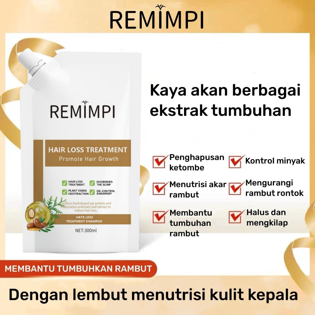 Jual REMIMPI Anti Hair Fall Hair Treatment Shampoo Oil Control Anti ...