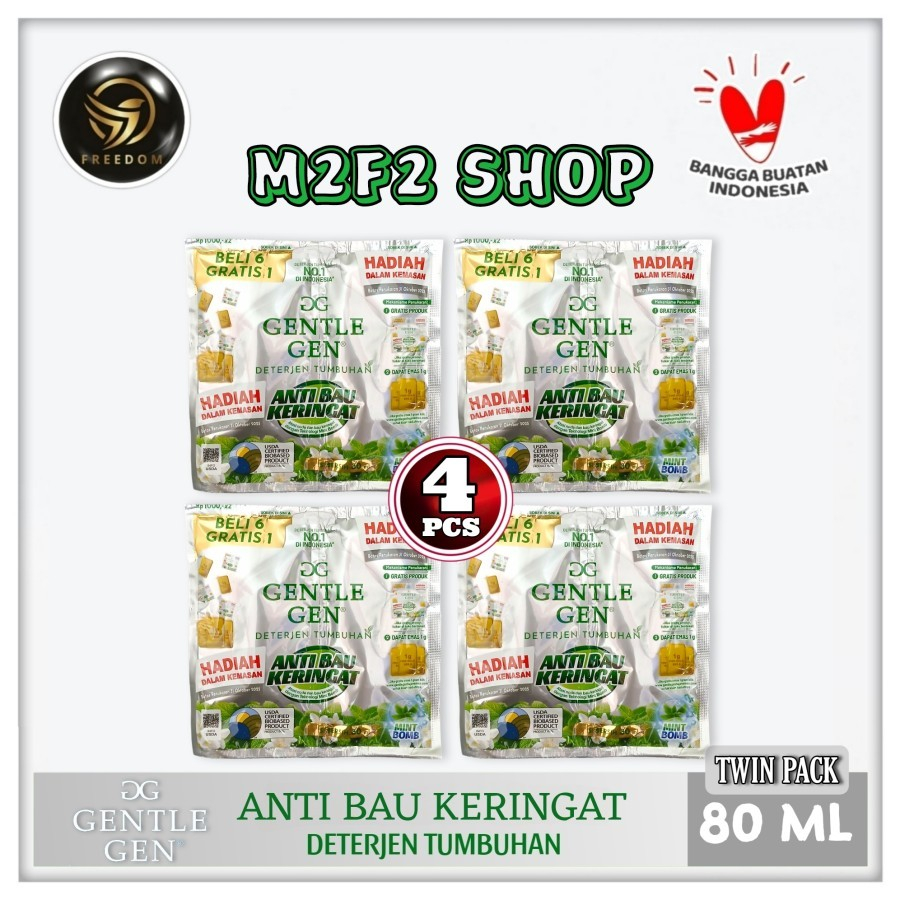 Jual Gentle Gen Deterjen Tumbuhan Cair Konsentrat Mint Bomb Anti Bau ...