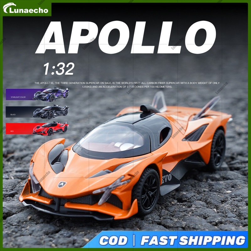 Jual 1:32 APOLLO EVO Model Skala Diecast mobil Hadiah untuk anak laki ...