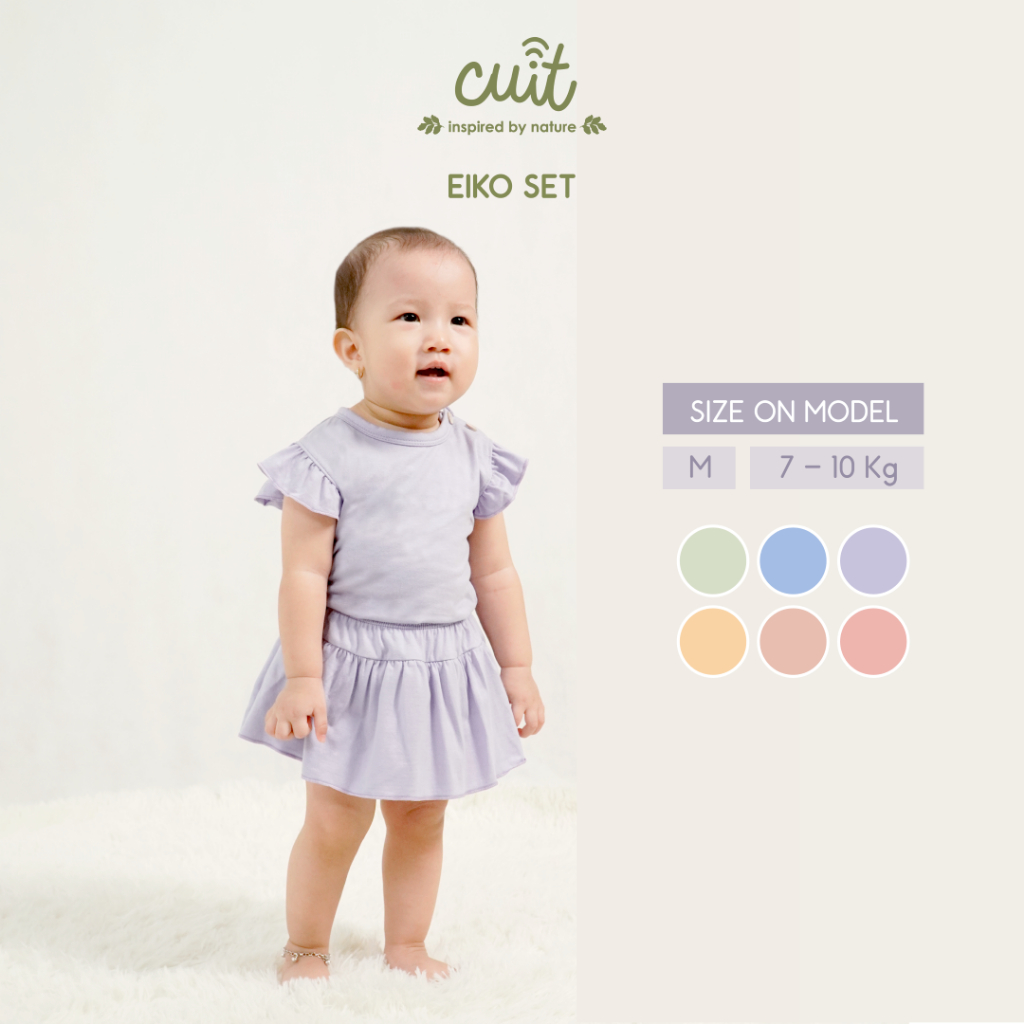 Jual KINTAKUN BABY X CUIT Eiko Setelan Baju Anak Perempuan Ruffle Rok | Shopee Indonesia