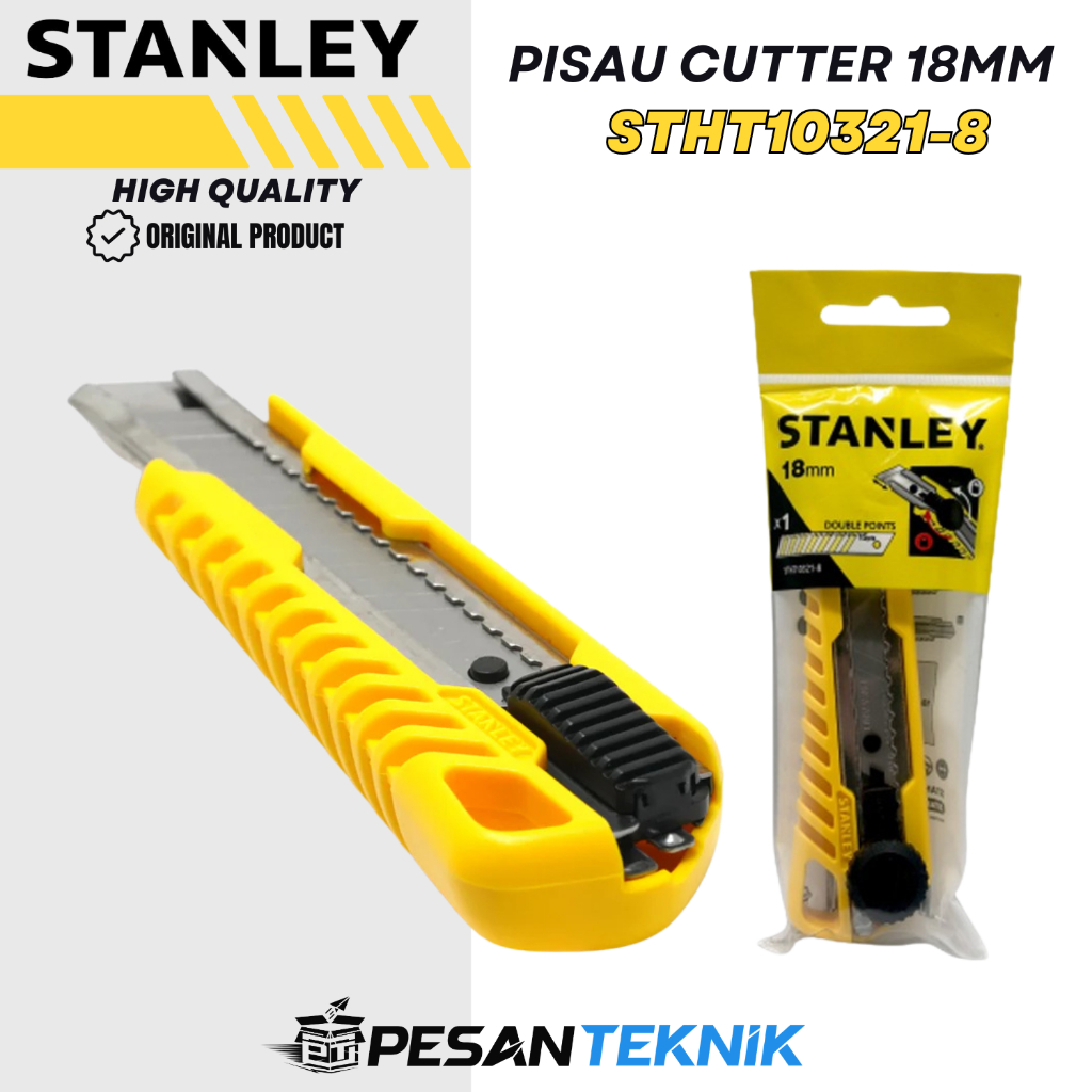 Jual Pisau Cutter Basic Snap-Off Knife 18MM STANLEY STHT10321-8 | Shopee Indonesia