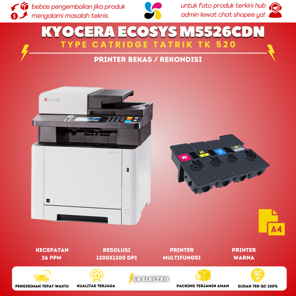 Jual printer Kyocera ECOSYS M5526cdn a4 printer warna multifungsi ...