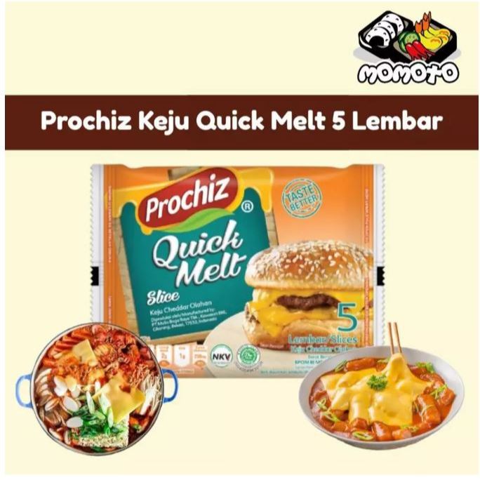 Jual Prochiz Quick Melt Slice Keju Leleh Cheddar Olahan 5 lembar ...