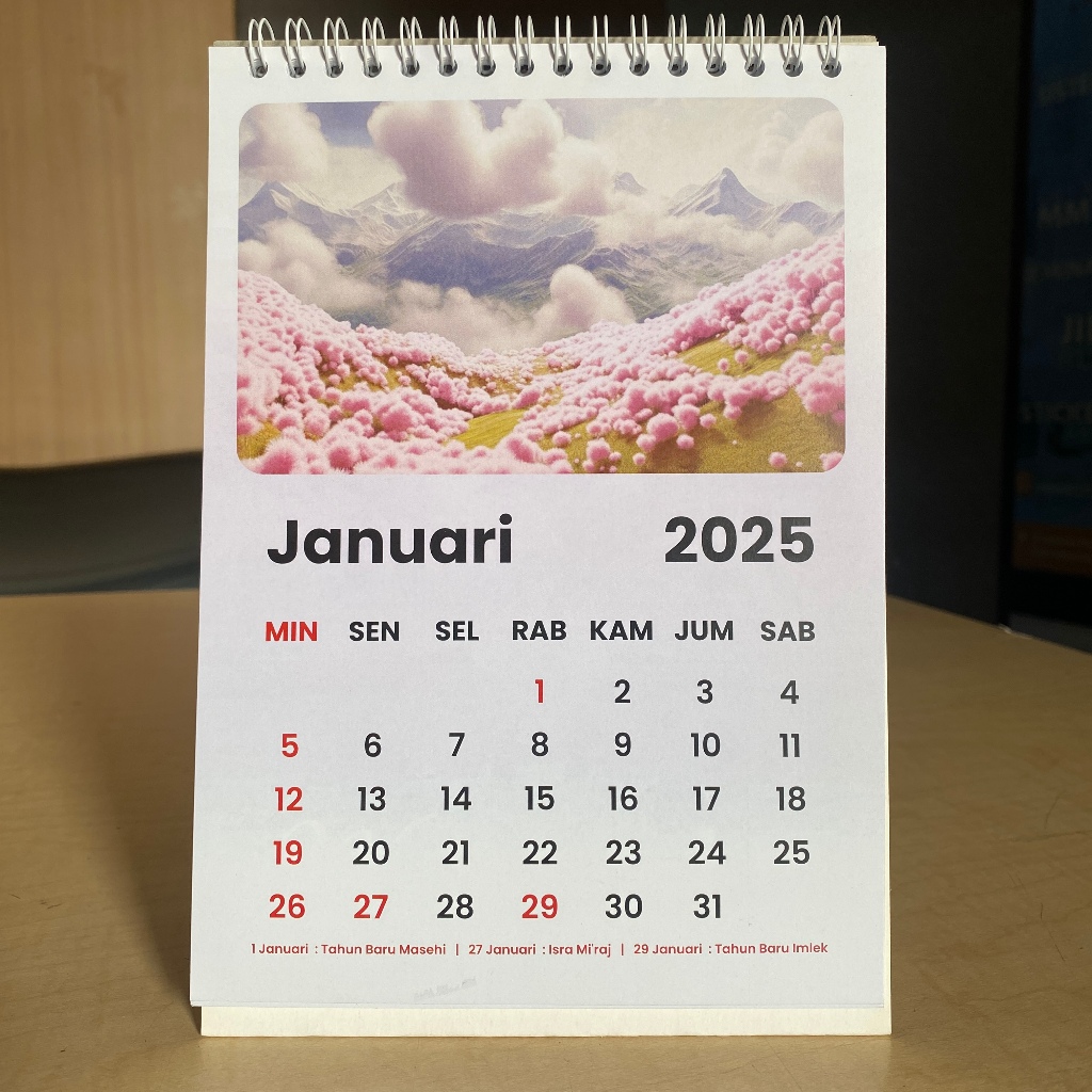 Jual Custom Kalender 2025 Meja / Kalender Duduk 2025 Custom / Kalender ...