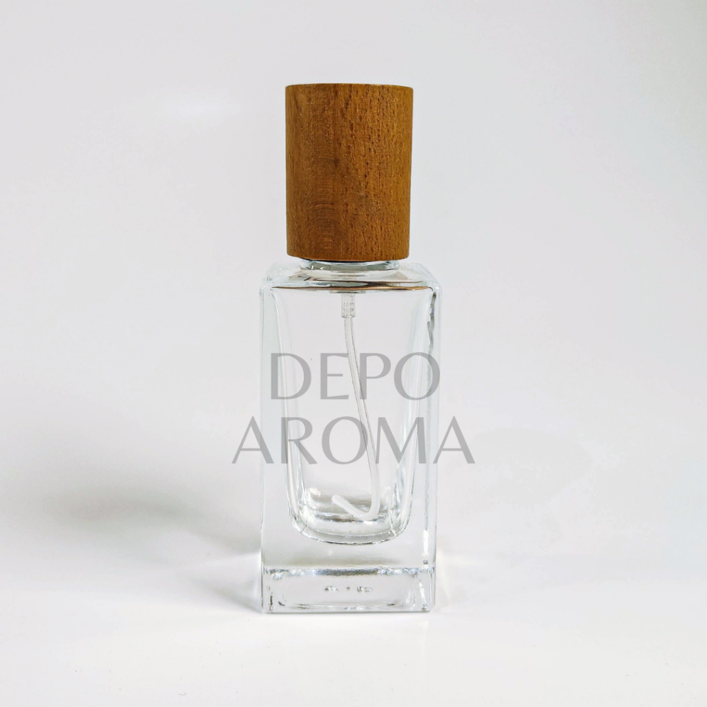 Jual [NEW ARRIVAL] Botol Parfum Kotak VIP Semi Press Tutup Kayu 30ML ...