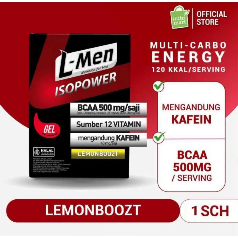 Jual L-men Gel Energy 1 sacht | Shopee Indonesia