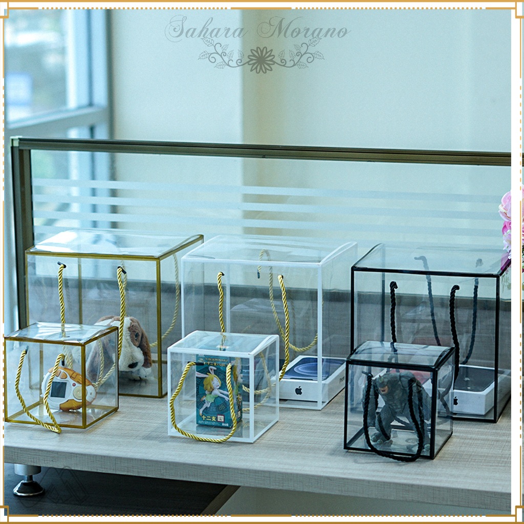 Jual Flower Box Kotak PVC Transparant Tali Kotak List Bunga Kotak ...