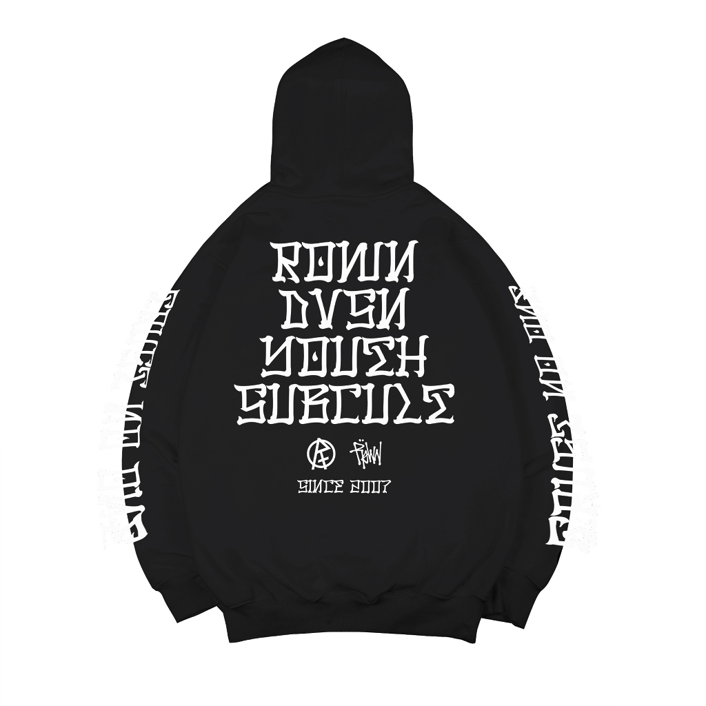 Jual Rown Division Official Pullover Hoodie Black - Rowndvsn Jaket ...