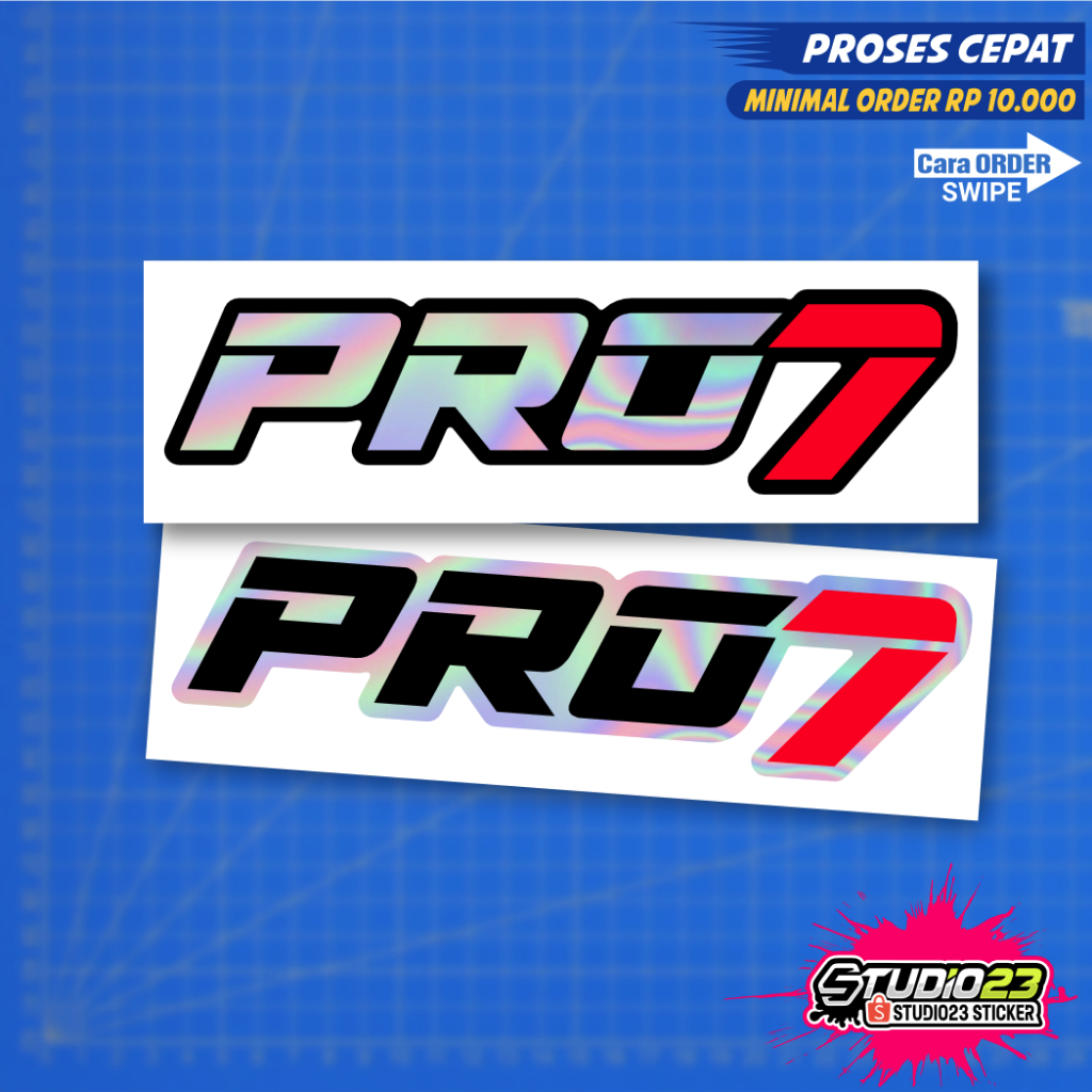 Jual Stiker PRO7 Cutting Sticker PRO 7 hologram | Shopee Indonesia
